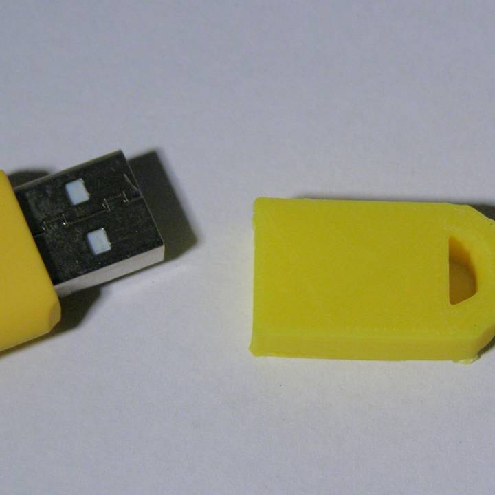 3D Printable USB memory stick holder with bumps by Trevor Wilkinson