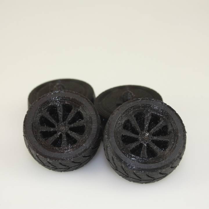 3D Printable Rocket League Car Wheels by Rikesh Dhirajlal