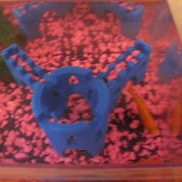3D Printable Fish castle by Marco
