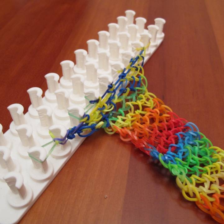 3D Printable Loom base 3 x 12 by Marco