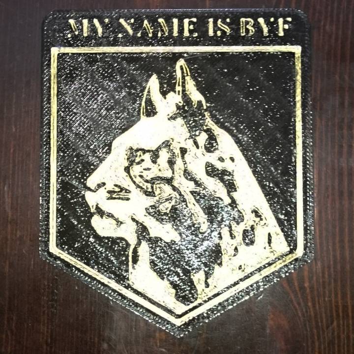 3D Printable My Name Is Byf 3D Logo by James Byford
