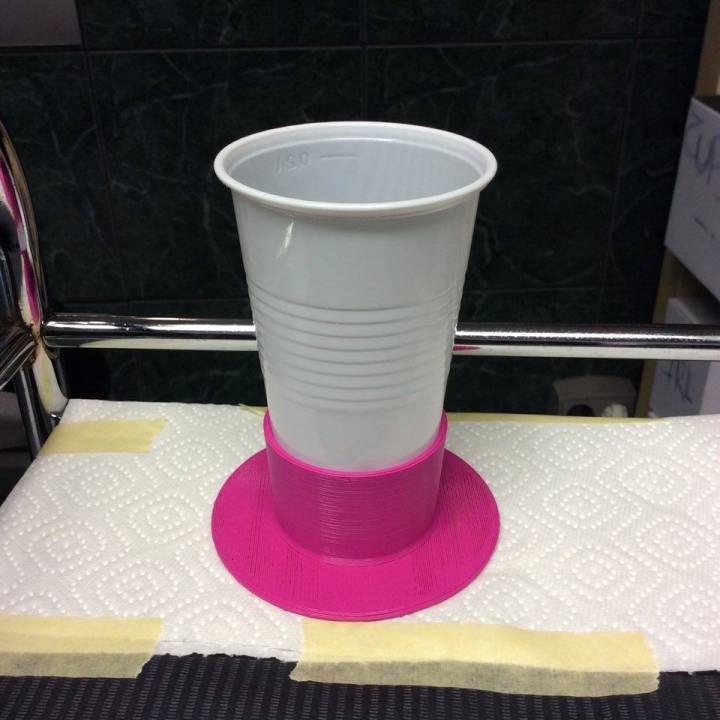 3D Printable A super high-tech anti-tilt device for plastic cups by ...
