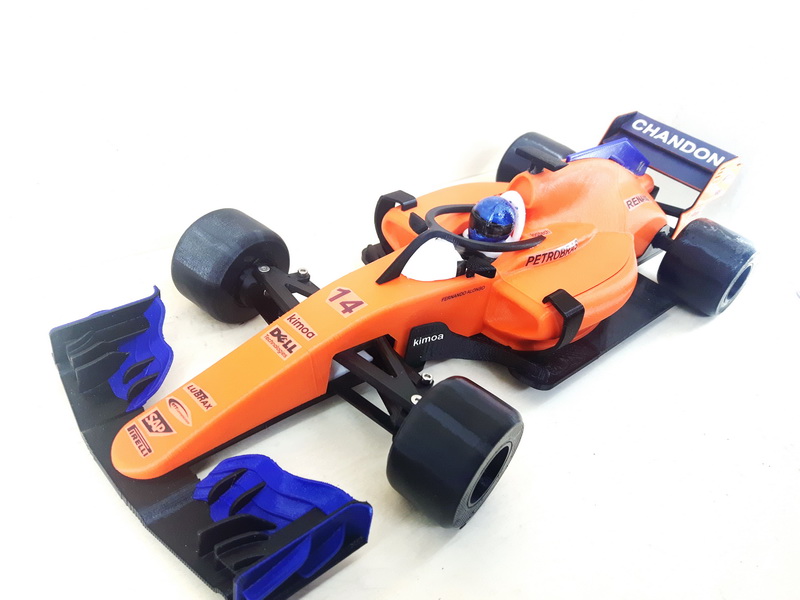 3D Printable OpenRC 1:10 Formula 1 car by Daniel Norée