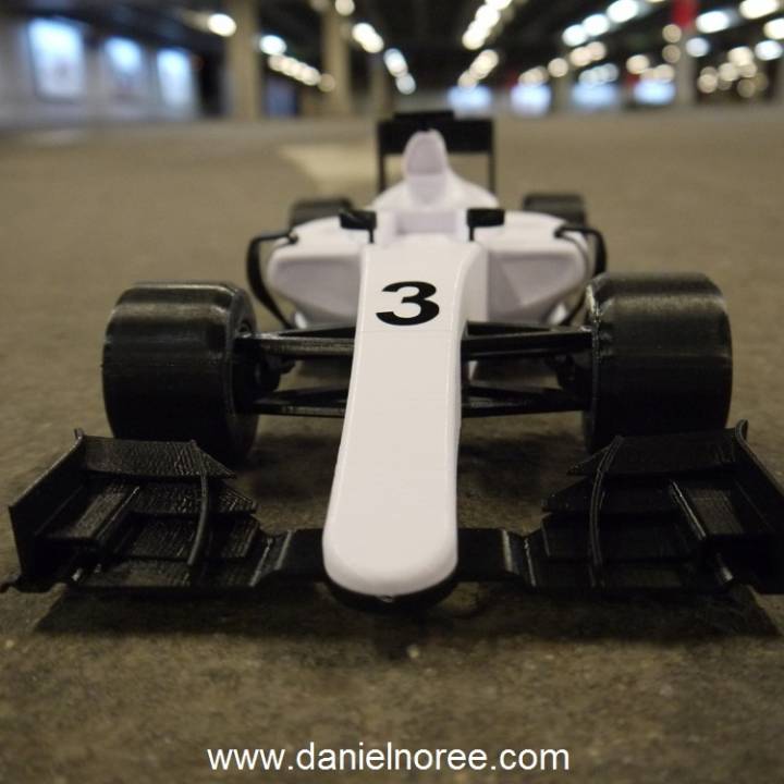 3D Printable OpenRC 1:10 Formula 1 car by Daniel Norée
