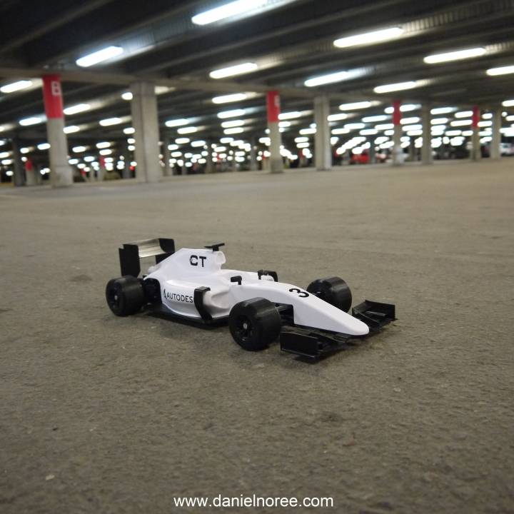 3D Printable OpenRC 1:10 Formula 1 car by Daniel Norée