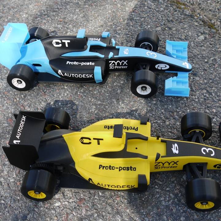 3D Printable OpenRC 1:10 Formula 1 car by Daniel Norée