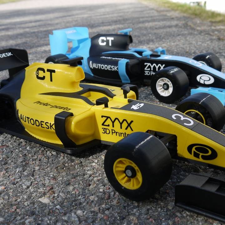 3D Printable OpenRC 1:10 Formula 1 car by Daniel Norée