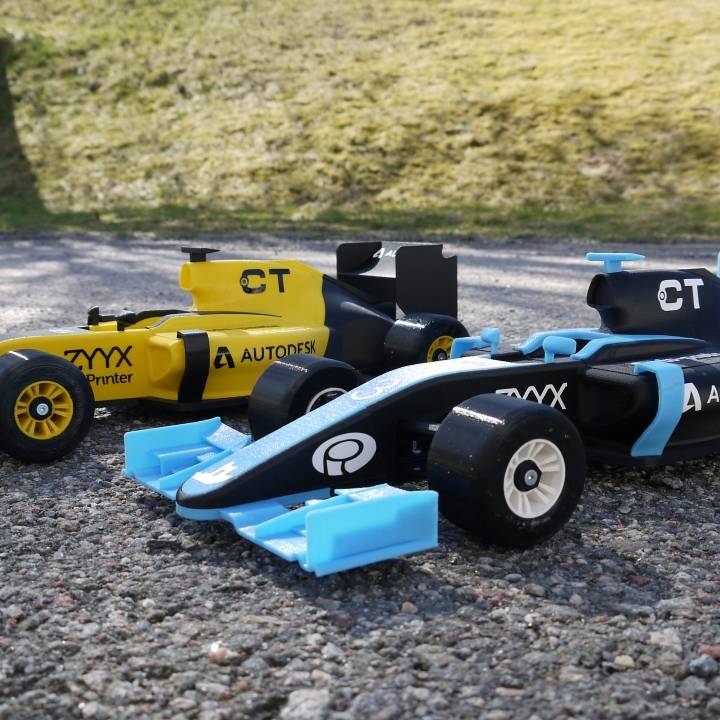 3D Printable OpenRC 1:10 Formula 1 car by Daniel Norée