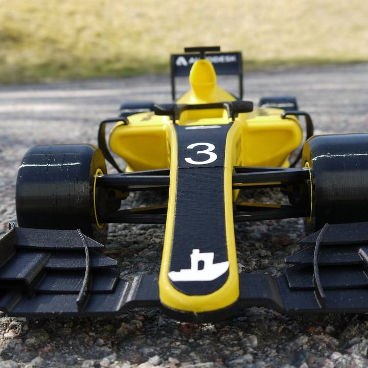 3D Printable OpenRC 1:10 Formula 1 car by Daniel Norée