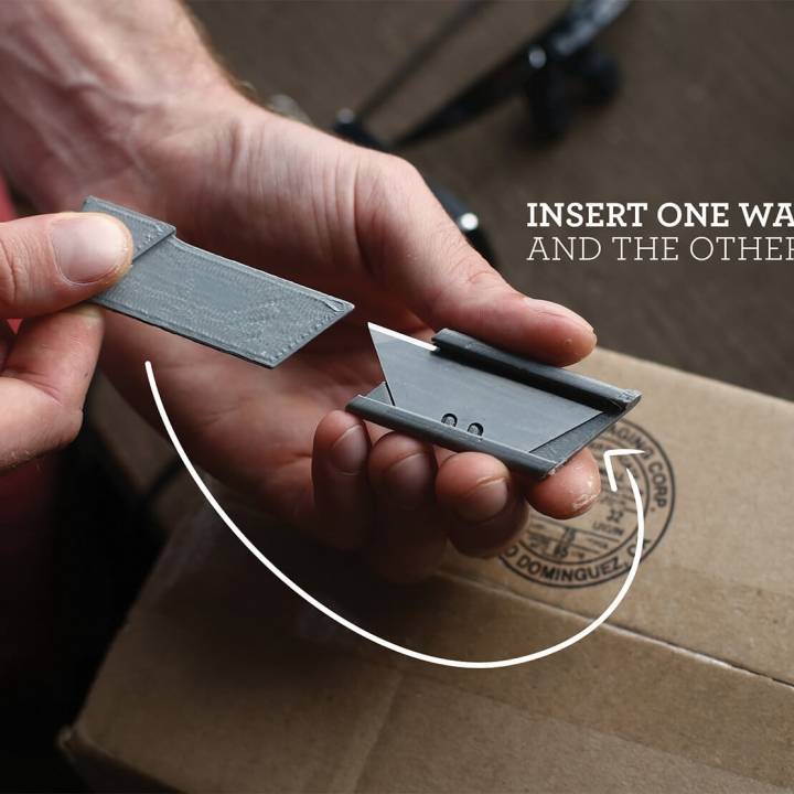 3D Printable Box Cutter Sheath by 3D BROOKLYN