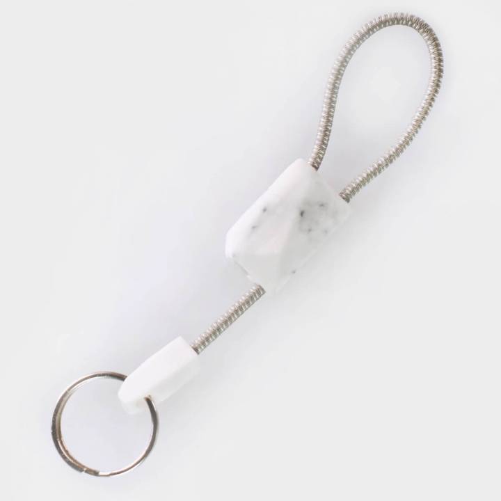 3D Printable Faceted Bungee Keychain by 3D BROOKLYN