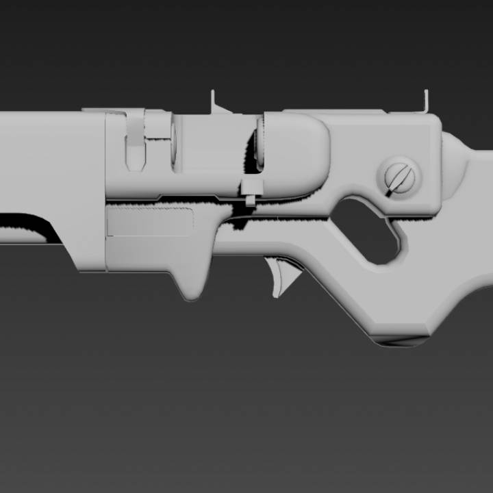 3D Printable Institute Laser Rifle from Fallout 4 by Maximilian N