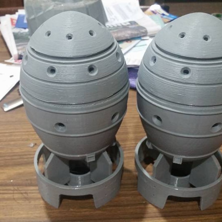 3D Print of Fallout 4 - Mini Nuke by diver_dingo 3D Print of Fallout 4 - Mini Nuke by diver_dingo