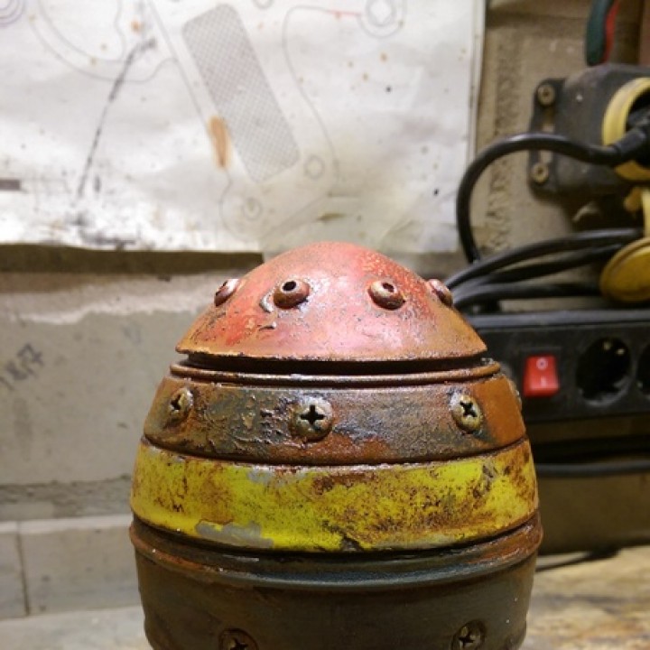 3D Print of Fallout 4 - Mini Nuke by TieKai
