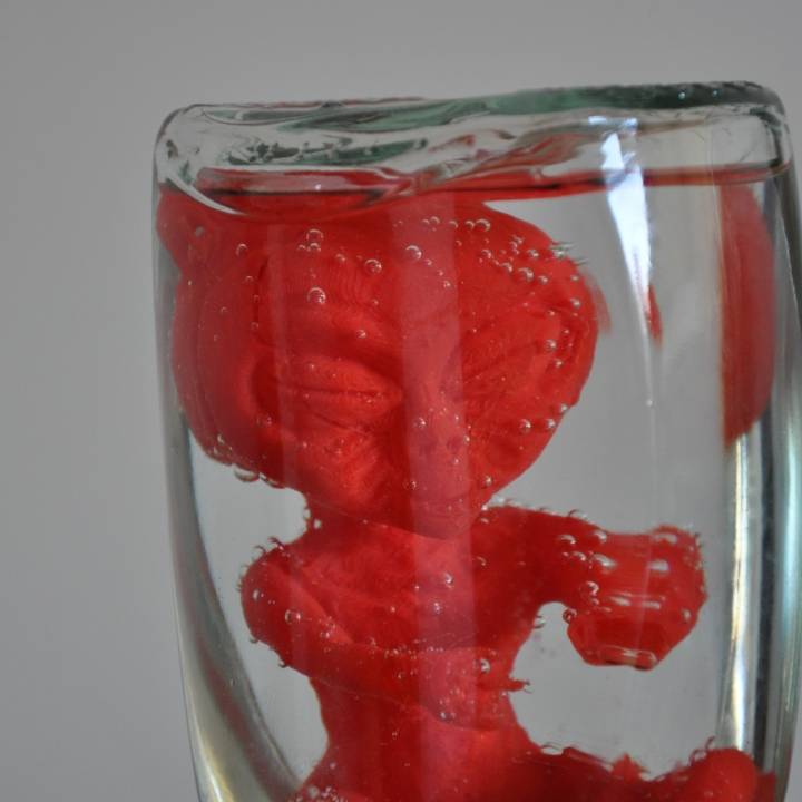 3D Printable Alien Baby Inside A Jar by David