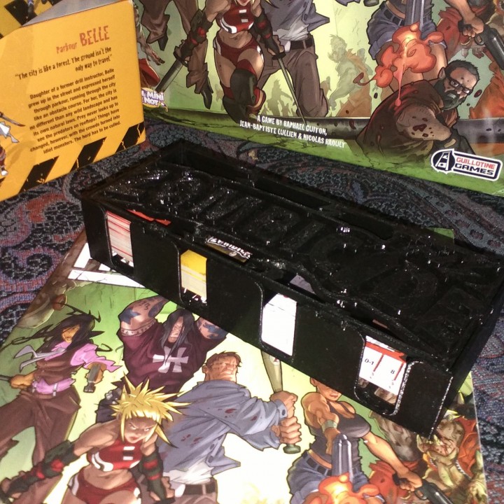 3D Print of Zombicide - Black Plague token holder by Nibbl3s