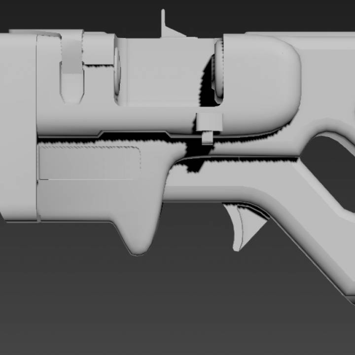 3D Printable Institute Laser Rifle from Fallout 4 by Maximilian N