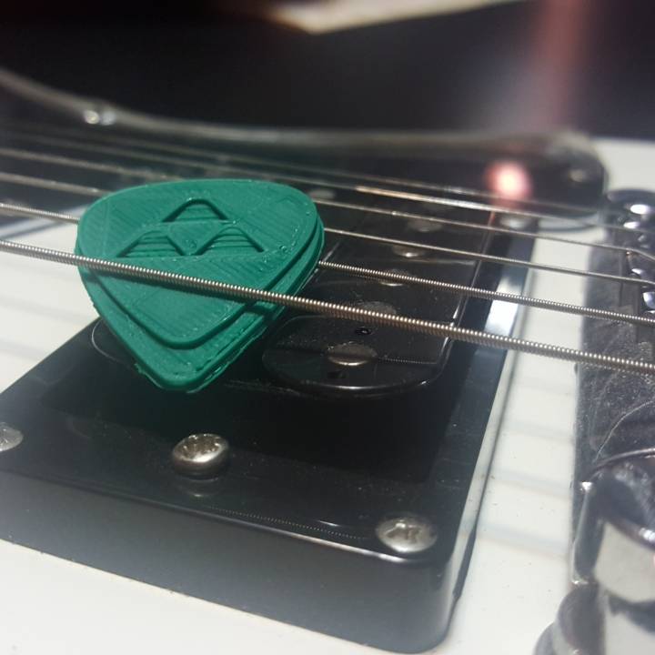 3D Printable Guitar Pick Tri-Force by BERGIL J ST JUSTE