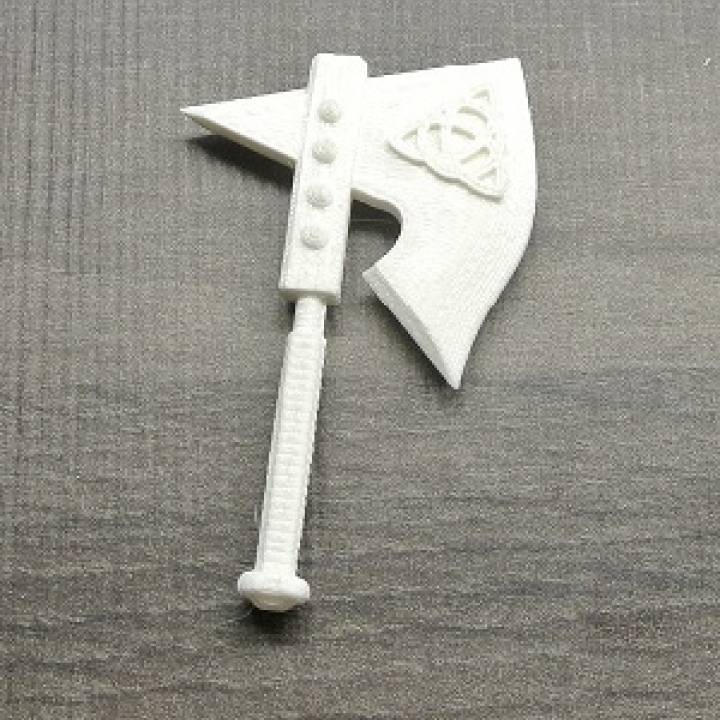 3D Printable Axe of Gotrek by Ori Dachovský