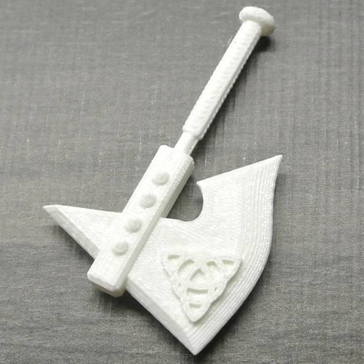3D Printable Axe of Gotrek by Ori Dachovský