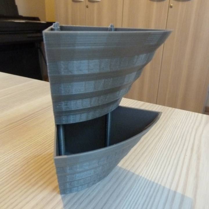 3D Printable Small stackable planter for creating vertical garden by ...