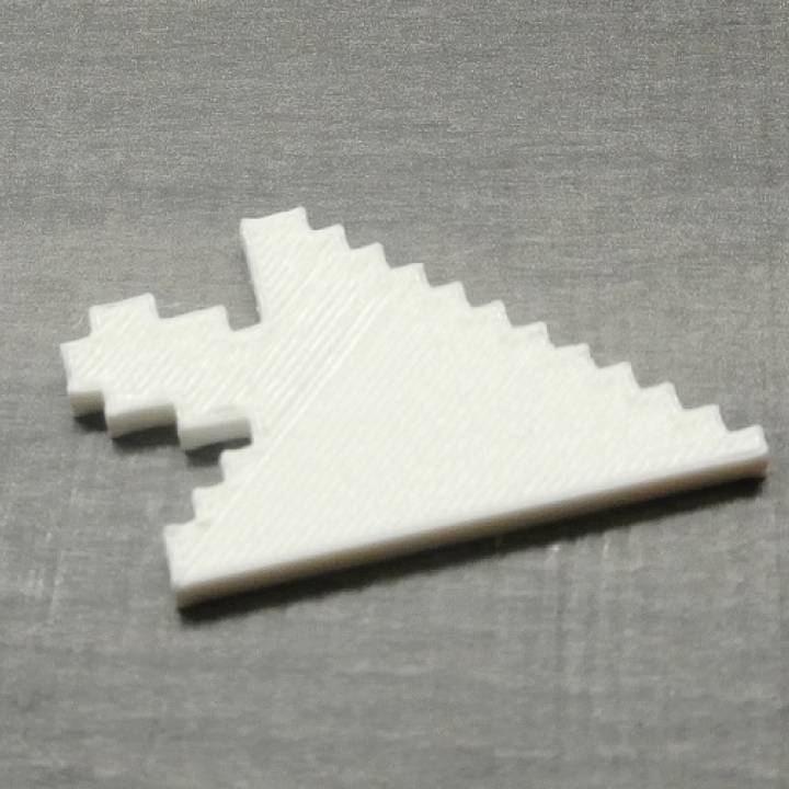 3D Printable 3D windows mouse pointer by Tom Lucette