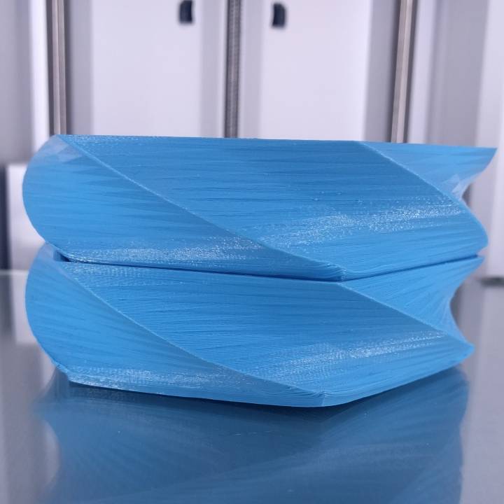 3D Printable Modular Stacking Twisted Hexagonal Boxes by Blaine Costello