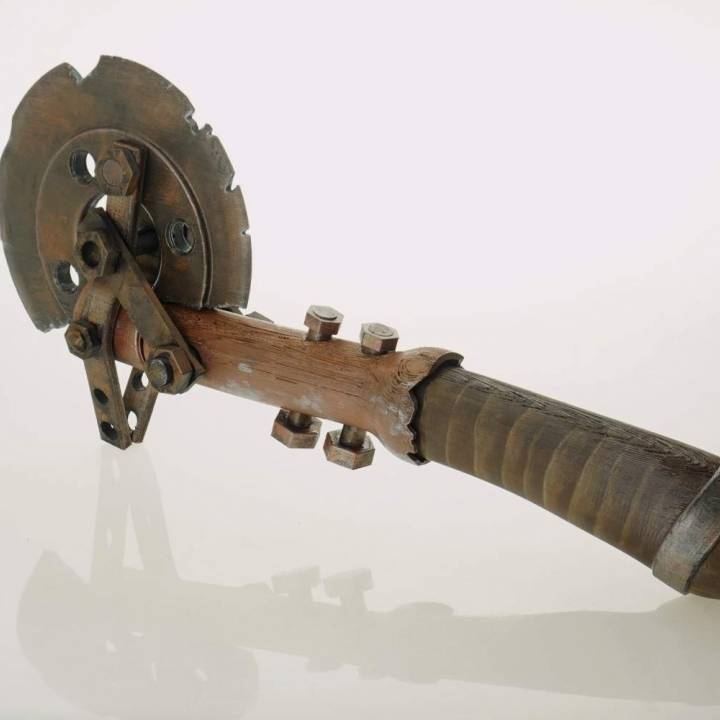 3D Printable Salvaged Axe - Rust by Sergey Kolesnik