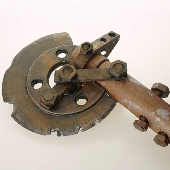 3D Printable Salvaged Axe - Rust by Sergey Kolesnik