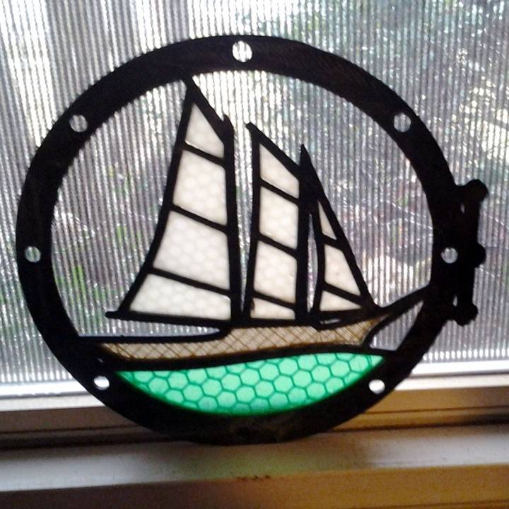 3D Printable Porthole View by William Erickson