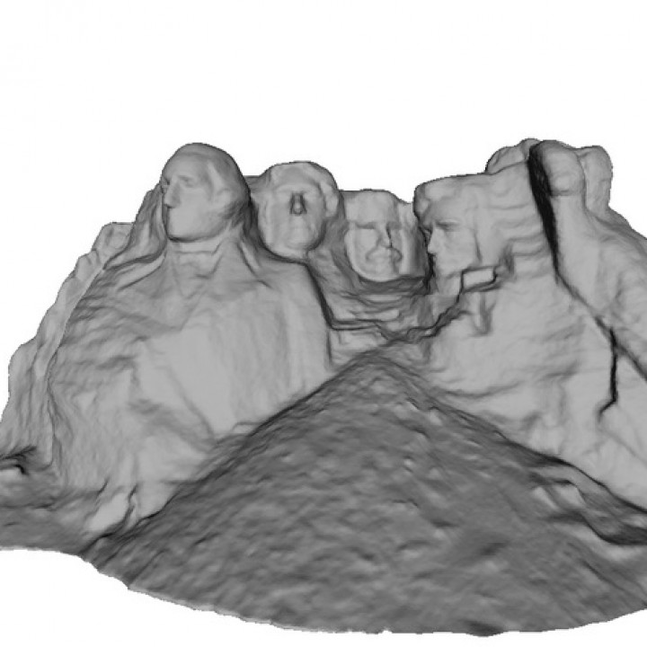 3D Printable Mount Rushmore National Memorial by Jerry Fisher