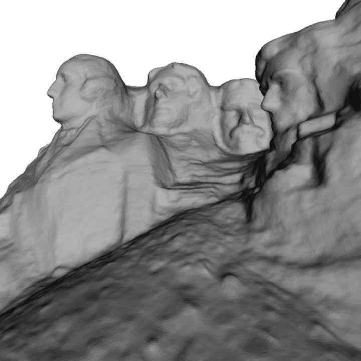 3D Printable Mount Rushmore National Memorial by Jerry Fisher
