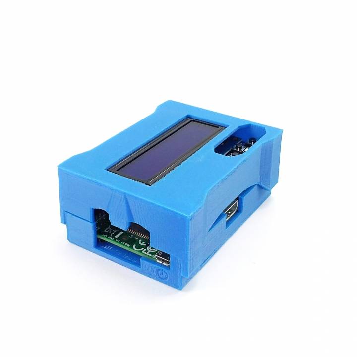 3D Printable OG Raspberry-Pi case for Adafruit 16x2 LCD+Keypad by TTB Studios