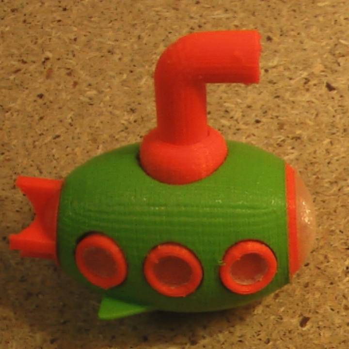 3D Printable Little Submarine by Philip Fursov