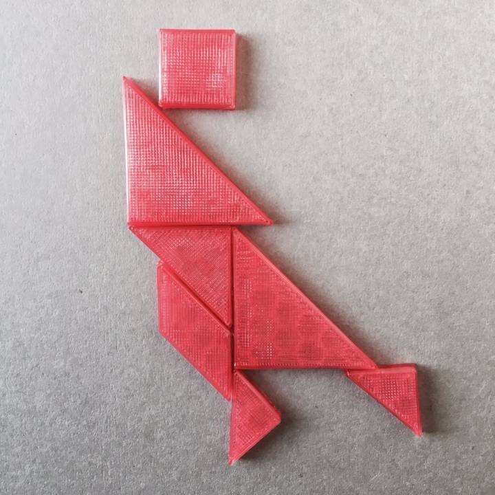 3D Printable tangram by Luciano Marini