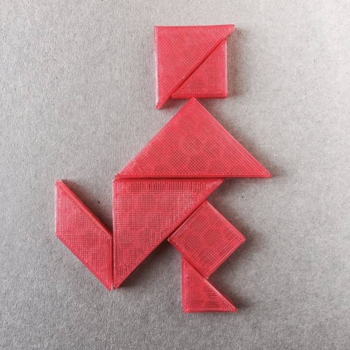3D Printable tangram by Luciano Marini