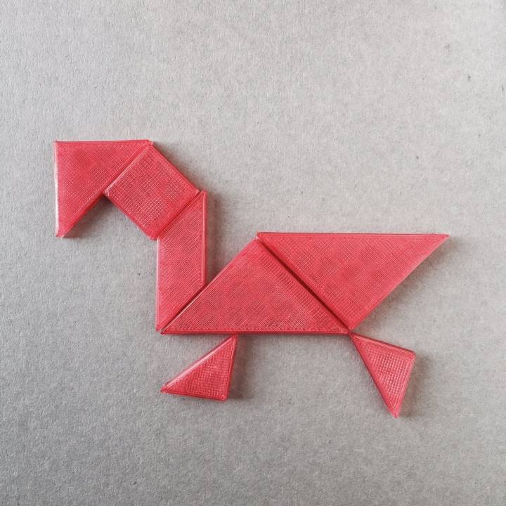 3D Printable tangram by Luciano Marini