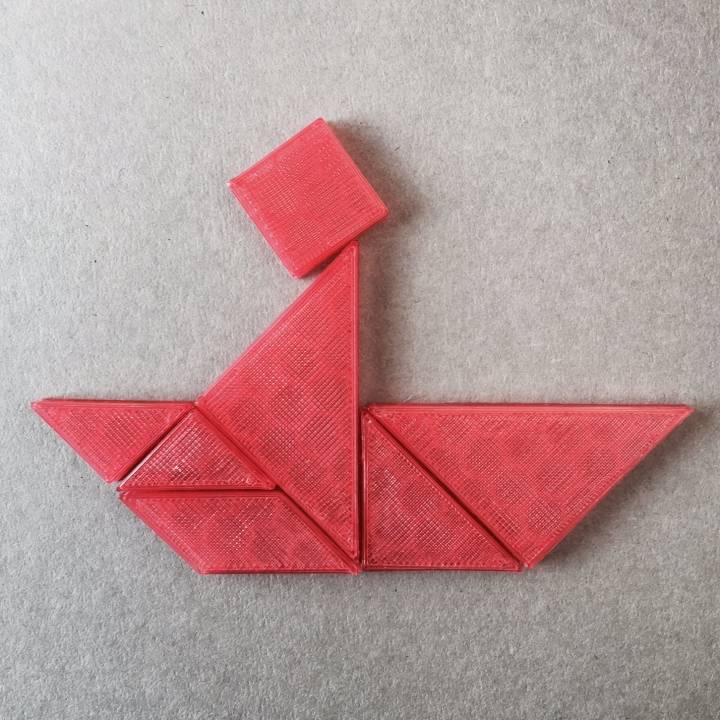 3D Printable tangram by Luciano Marini