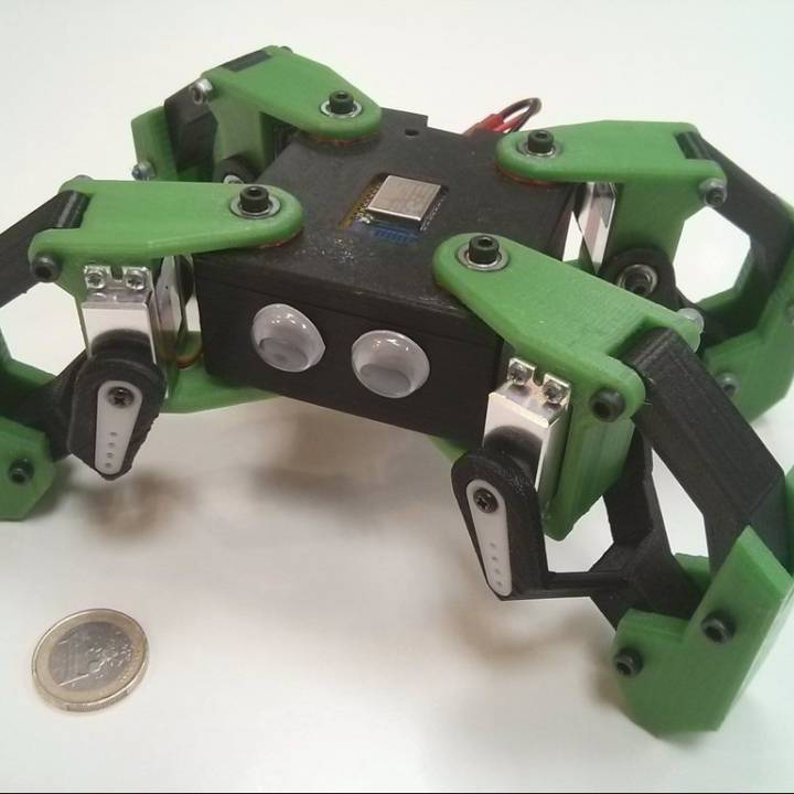 3d Printable Kame 8dof Small Quadruped Robot By Bq 3d