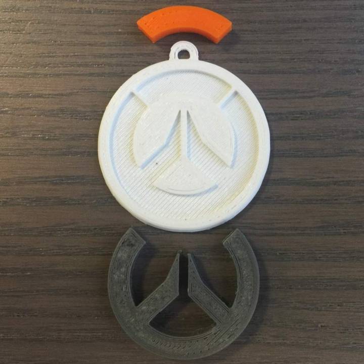 3D Printable Overwatch Keychain by Simone Fontana
