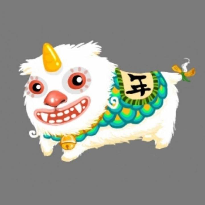 3D Printable Monster Nian by Ricardo Salomao