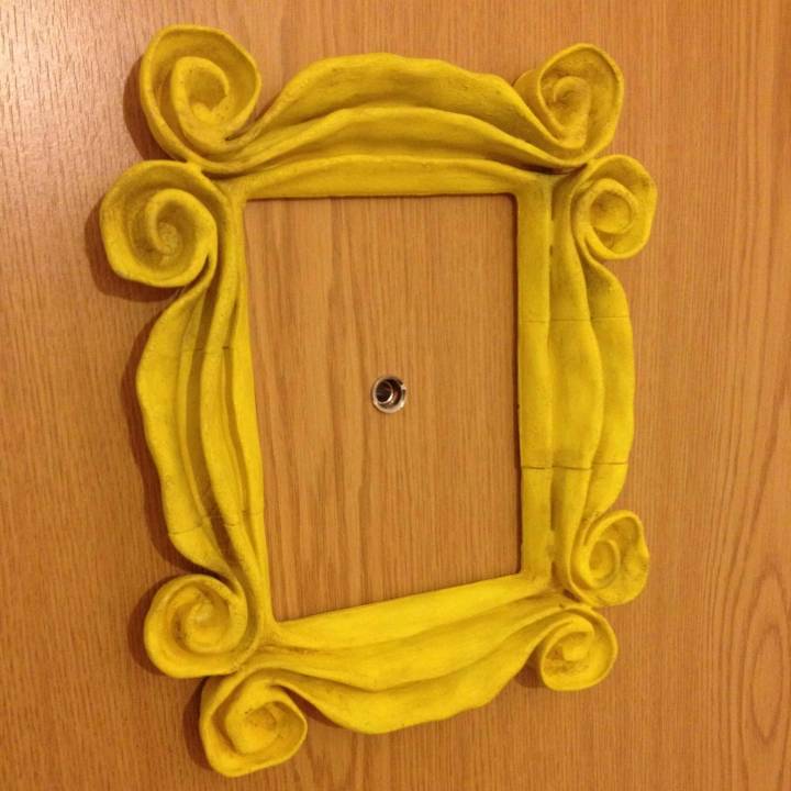3D Printable Friends Peephole frame by Kirby Downey