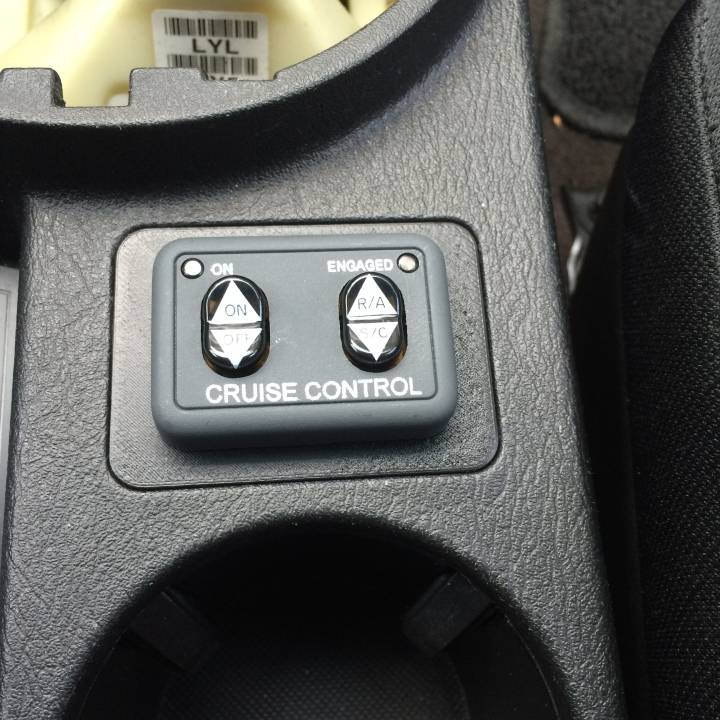 3D Printable Tiburon - Rostra Cruise Control Switch Mount by Steve Vasquez