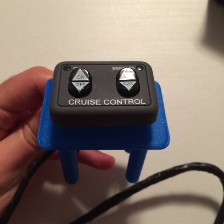 3D Printable Tiburon - Rostra Cruise Control Switch Mount by Steve Vasquez