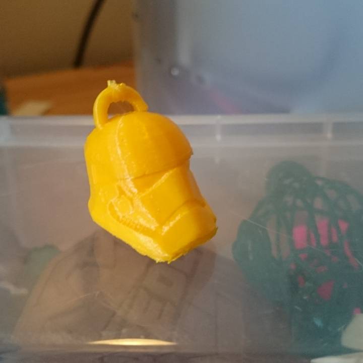 3D Printable Star Wars Episode VII trooper keyring by David McCowan