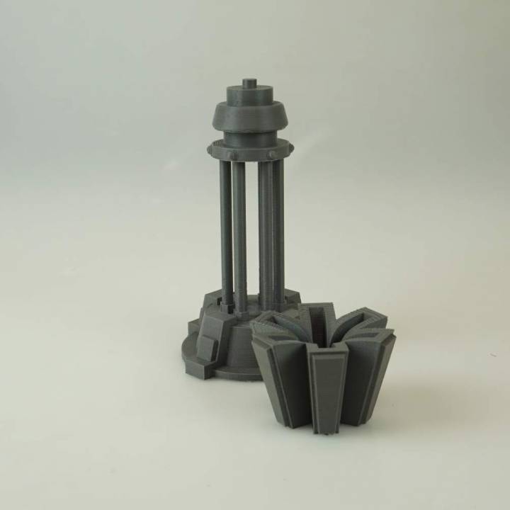 3D Printable Red Alert 2 Prism Tower (WIP) by suat