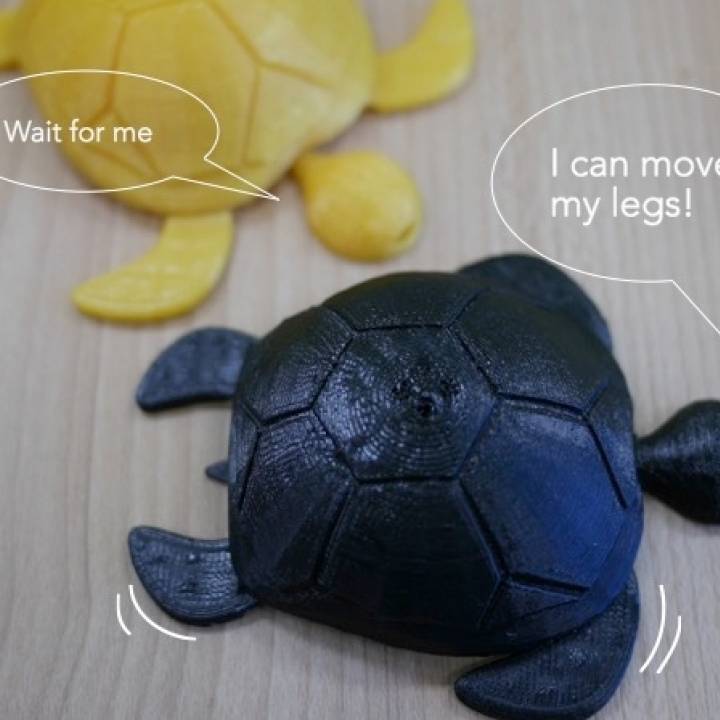 3D Printable Turtle with moving legs by Da-eun Jun