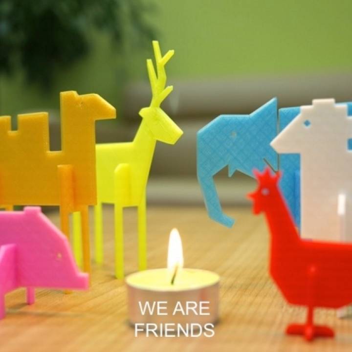 3D Printable Simple Animals 1 by Da-eun Jun