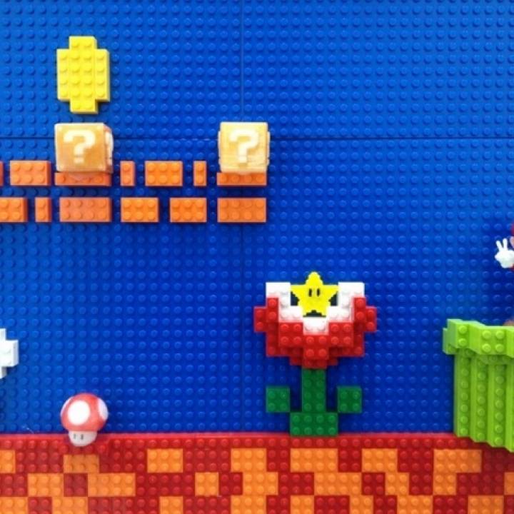 3D Printable Collaborate with Lego to decorate Mario world by Da-eun Jun