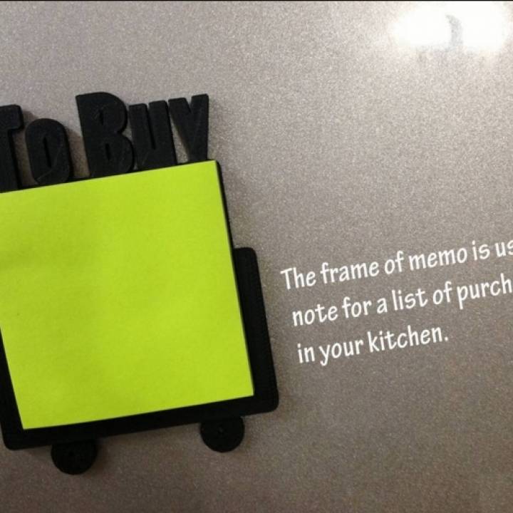 3D Printable Frame of memo_To Buy by Da-eun Jun